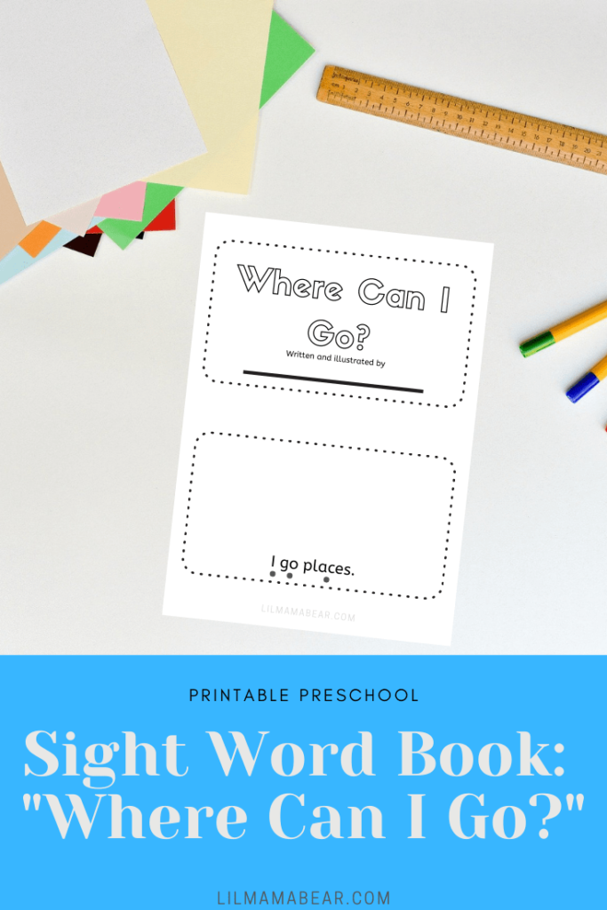 Sight Word Books: “Where Can I Go?” Book C | Beginner Sight Words for ...