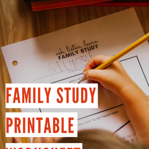 Family Study Worksheet – Lil Mama Bear Blog