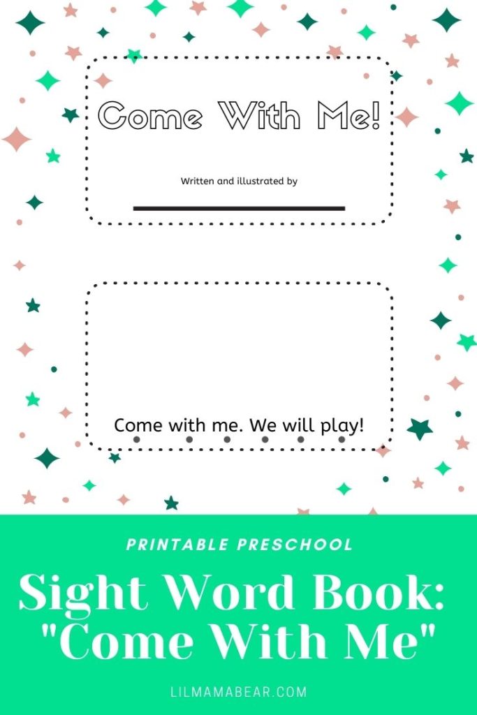 Sight Word Books: “Come With Me” Book I | Beginner Sight Words for ...