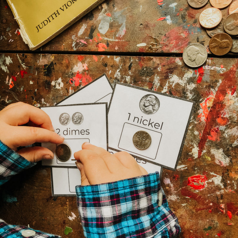 Coin Counting Preschool Math Activity | Printable Money Counting Sheets ...