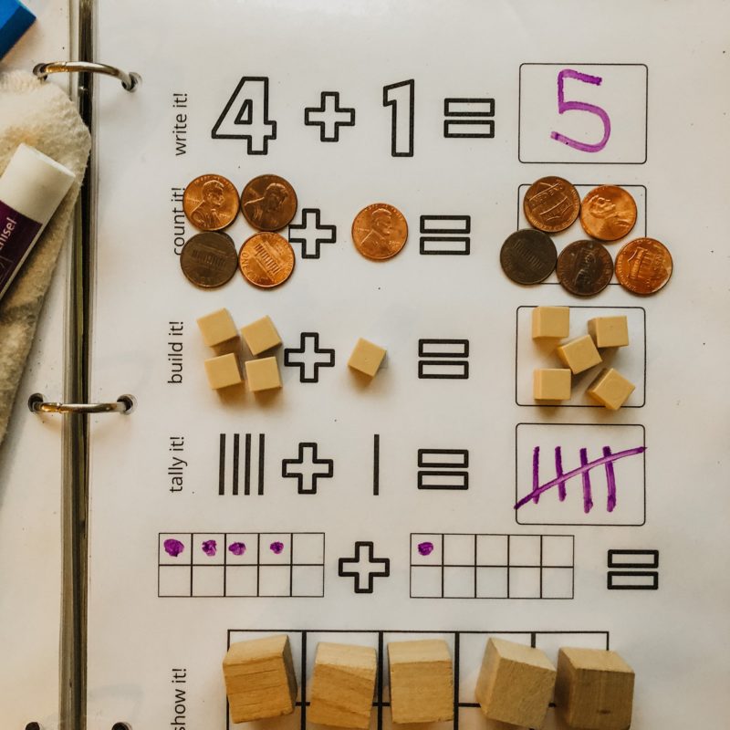 Add One More Math Worksheets | Printable Addition Activity and Number ...