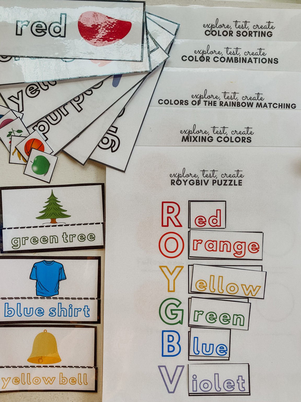 Learn the Colors of the Rainbow Packet | Preschool Printable | My First ...