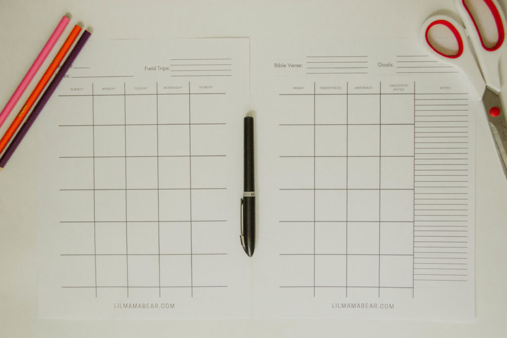 2024-2025 Homeschool Planning Bundle | Weekly Schedule, Yearly Calendar ...