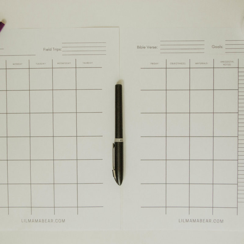 2024-2025 Homeschool Planning Bundle | Weekly Schedule, Yearly Calendar ...