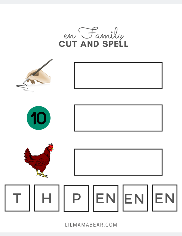 Initial Sound CVC Word Worksheets – Lil Mama Bear Blog