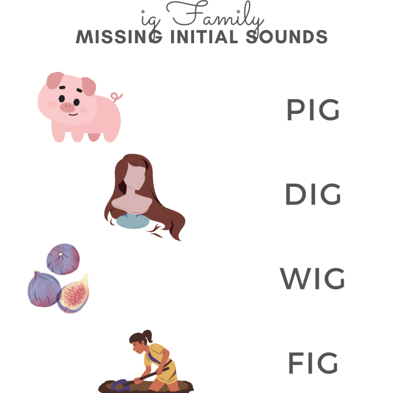Initial Sound CVC Word Worksheets – Lil Mama Bear Blog